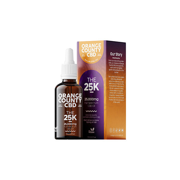 Orange County CBD 12000mg - 25000mg Full Spectrum CBD Oil - 100ml – CBD ...